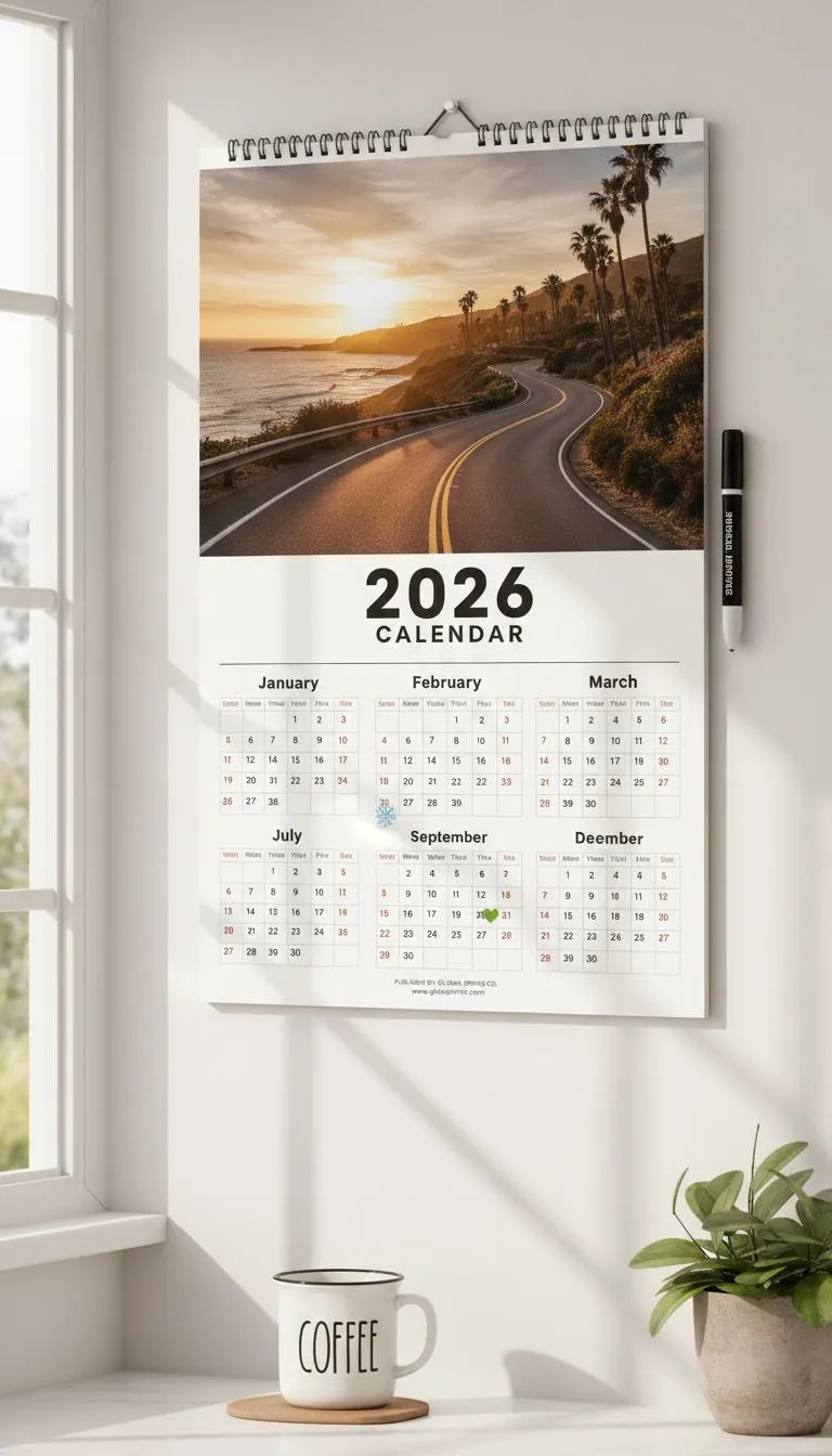 AI-Generated 2026 Calendar Images & Designs | Free Custom AI Calendars ...